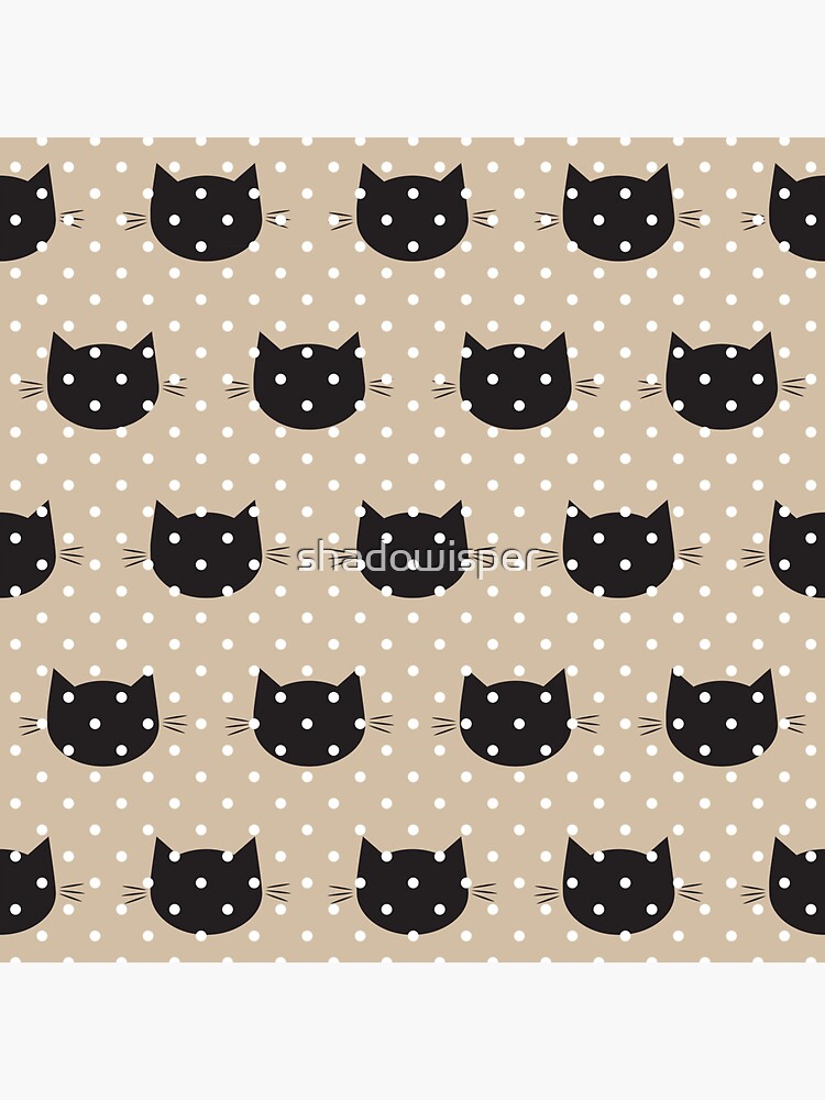 "Polka dot cats" Sticker for Sale by shadowisper | Redbubble
