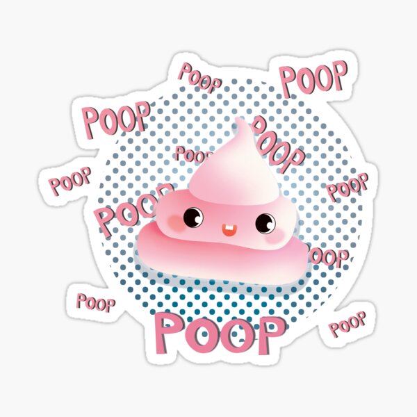 "Happy Poop" Sticker for Sale by LioDoesThings | Redbubble