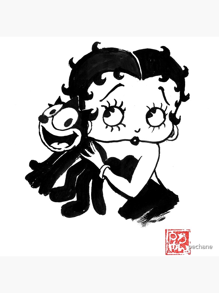 "betty boop and felix the cat" Poster by pechane | Redbubble