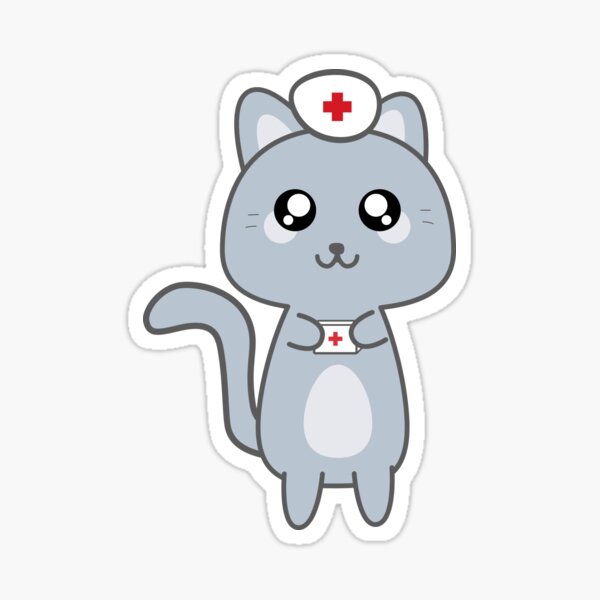 Cute Nurse Cat Cartoon Gifts & Merchandise | Redbubble