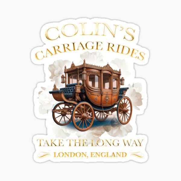 "Colin's Carriage Rides" Sticker for Sale by OmoYolo | Redbubble