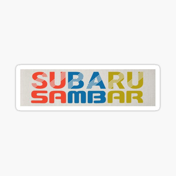 "Subaru Sambar Logo, Kei Truck Sticker, Retro Kei Truck" Sticker for ...
