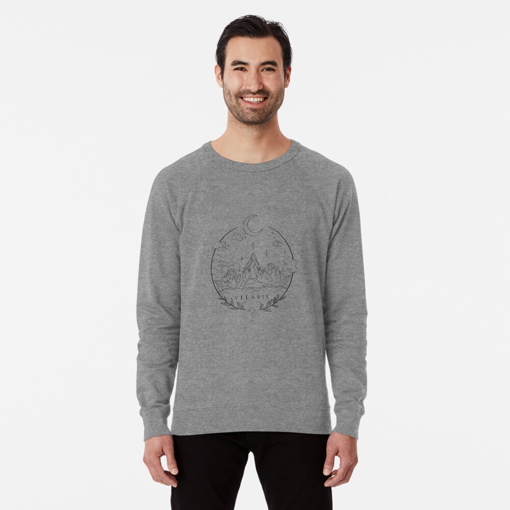 "Velaris print with stars moon and mountains" Sticker by ...