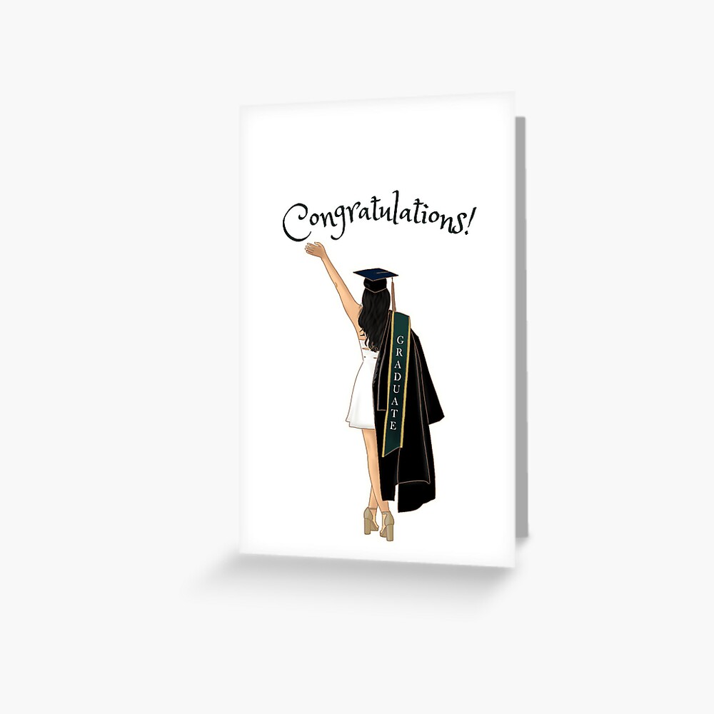 "Graduation Girl Sticker" Sticker for Sale by AStudioCo | Redbubble