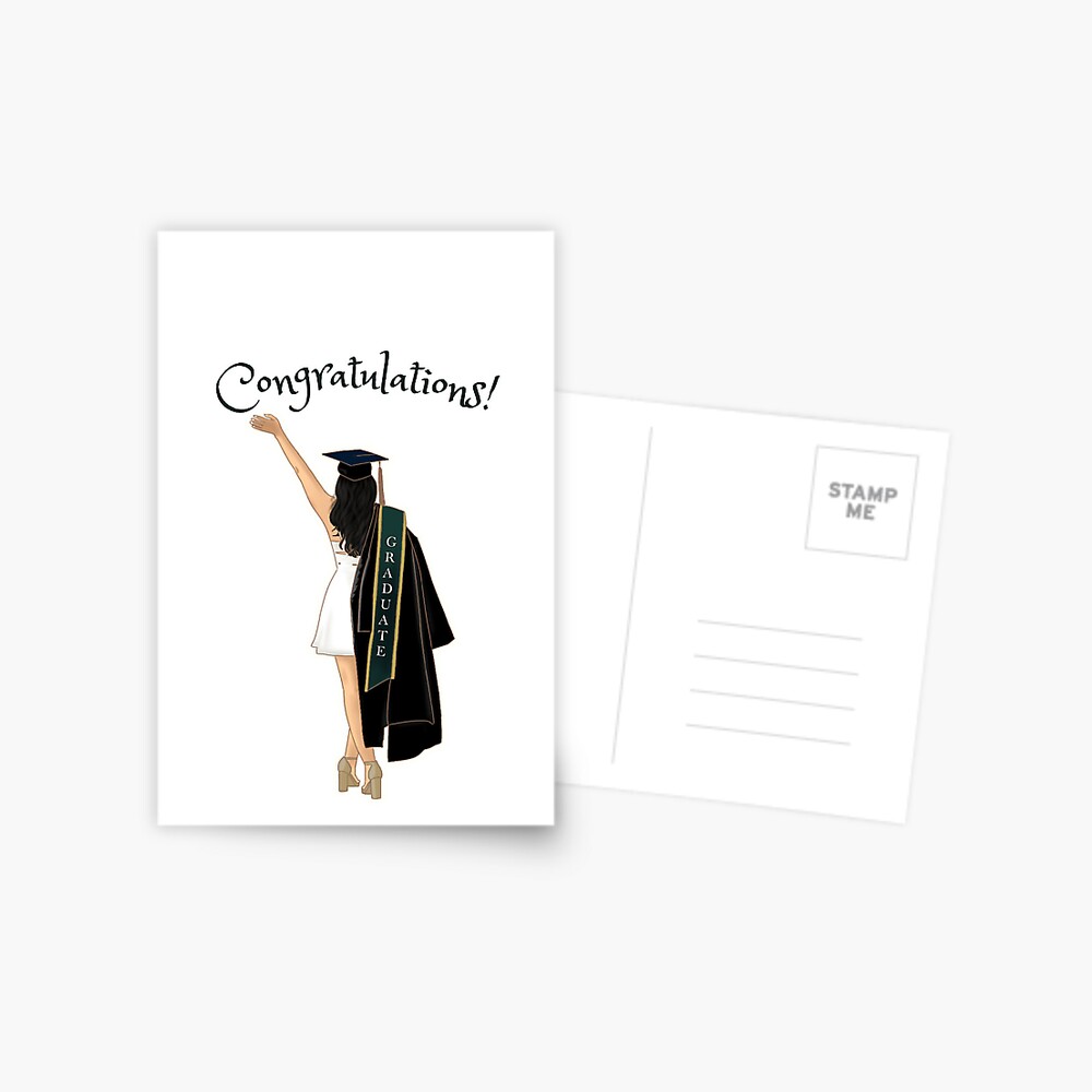 "Graduation Girl Sticker" Greeting Card for Sale by AStudioCo | Redbubble