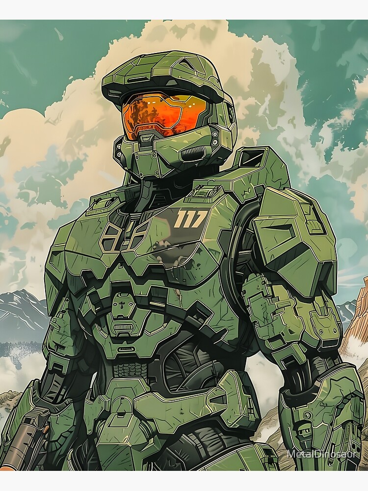 "Master Chief" Poster for Sale by MetalDinosaur | Redbubble