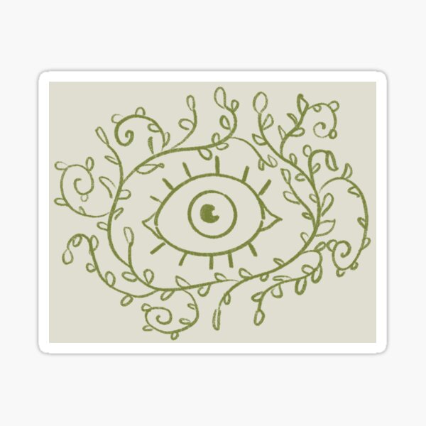 "Creeping Eye Vines" Sticker for Sale by K. Dennehy | Redbubble