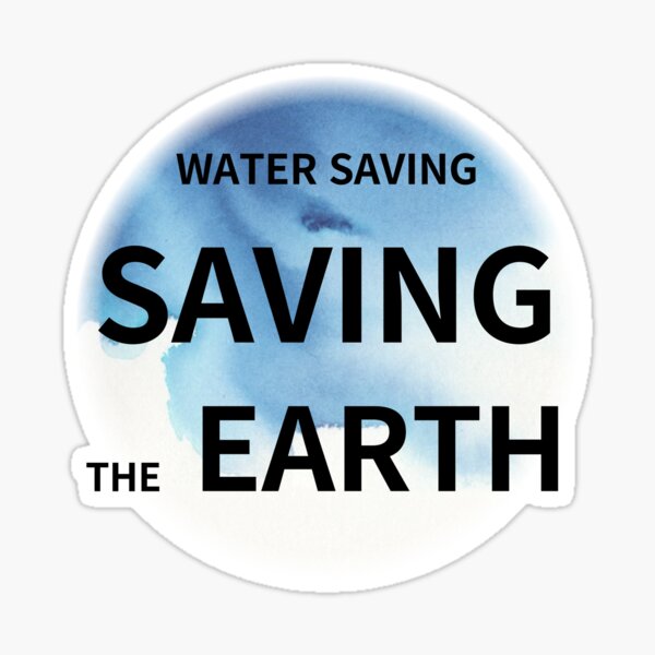 "water saving" Sticker for Sale by zzzozzo | Redbubble