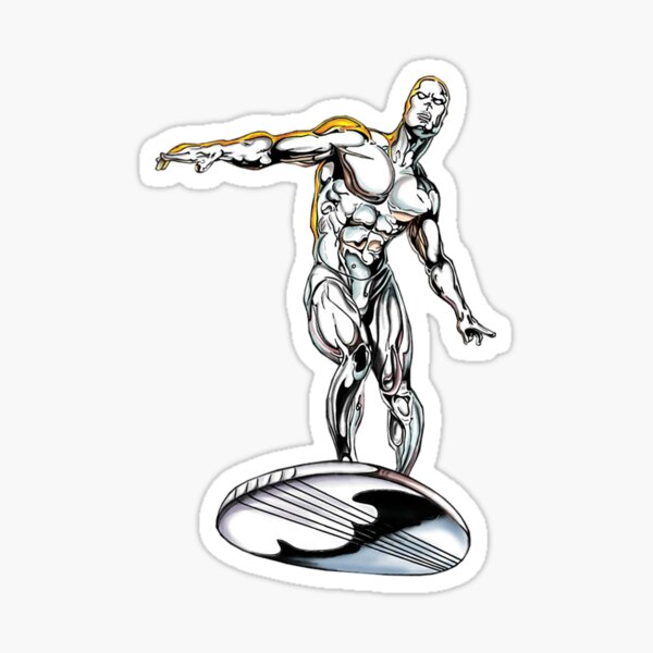 "Silver Surfer" Sticker for Sale by arfabasoko | Redbubble
