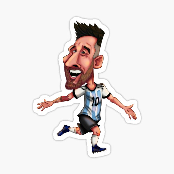 "Lionel Messi Argentina" Sticker for Sale by Gunter Borges | Redbubble