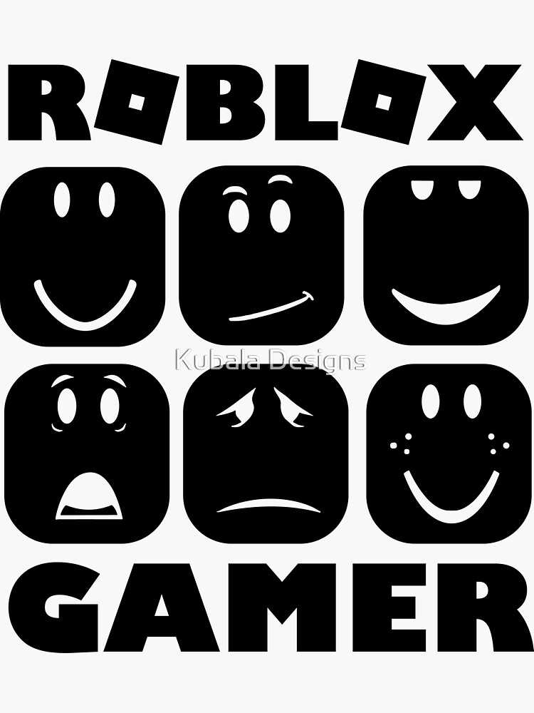 "Roblox Funny Gamer Design" Sticker for Sale by Darcekar | Redbubble