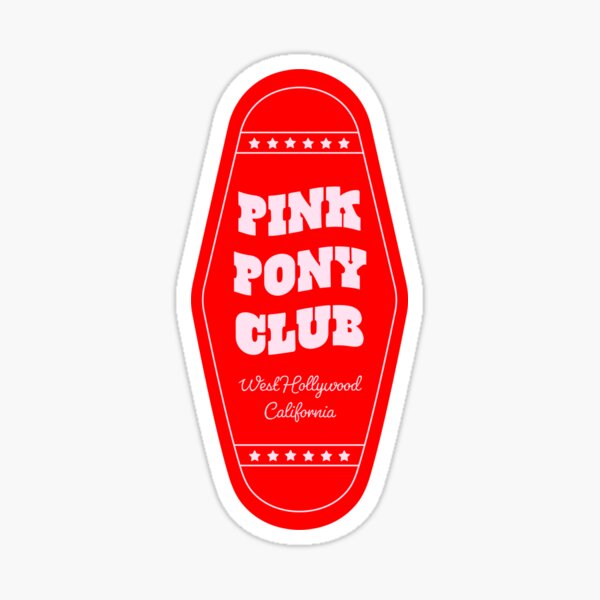 "Pink Pony Club #2 - Chappell Roan-inspired sticker" Sticker for Sale ...