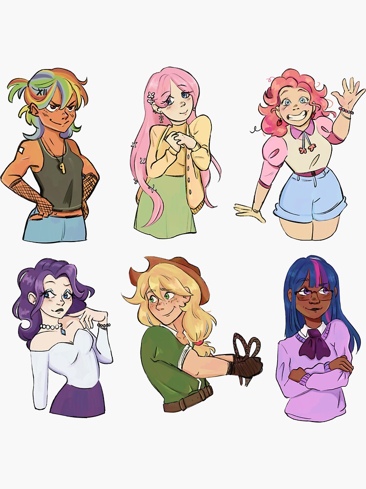 My Little Pony Main Characters As Humans