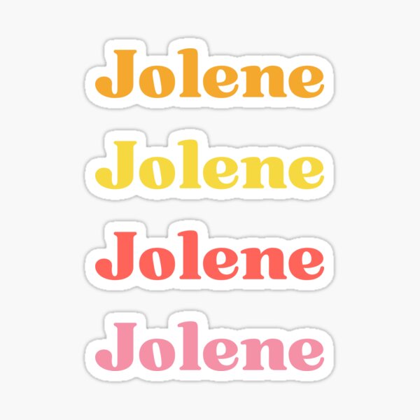 "Jolene" Sticker for Sale by Flowerchildart | Redbubble