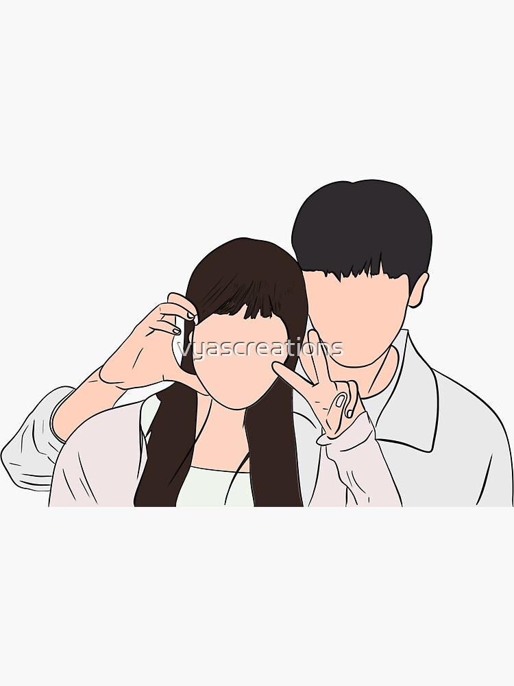 "Lovely runner kdrama fanart" Sticker for Sale by vyascreations | Redbubble