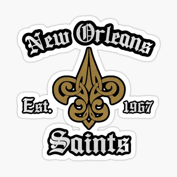 "New Orleans Saints" Sticker for Sale by SandmanDesigns8 | Redbubble
