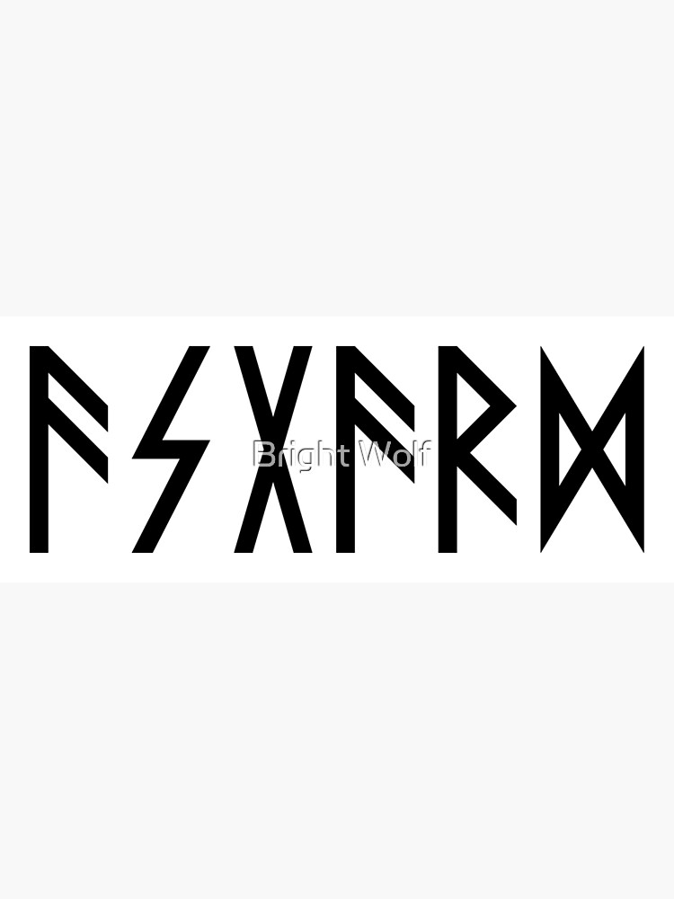 "Asgard in Runes" Photographic Print for Sale by FireWolfNath | Redbubble