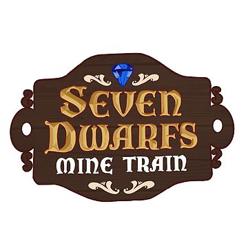 "Seven Dwarfs sign" Sticker for Sale by Jenna Bingham | Redbubble