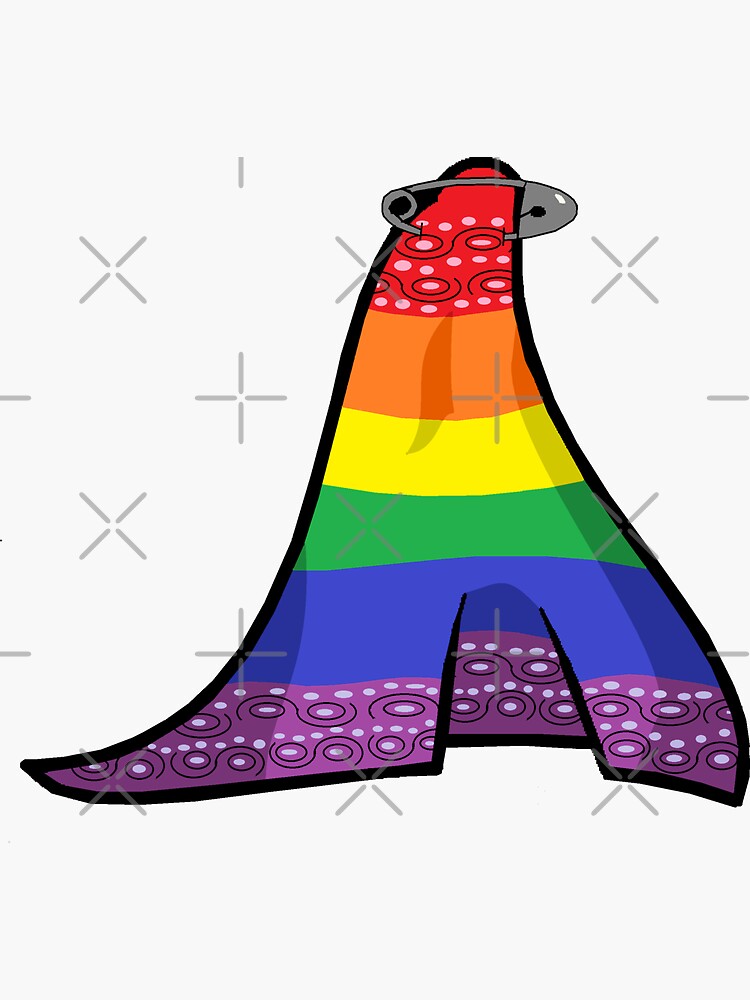 "Pinned Hanky Code: Gay Pride" Sticker for Sale by Riccivela | Redbubble