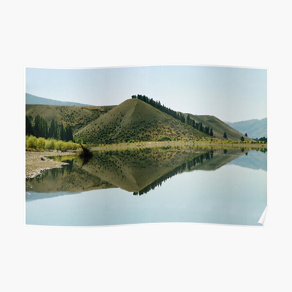 "Cromwell Dam Reflections #2, New Zealand" Poster for Sale by Carole ...