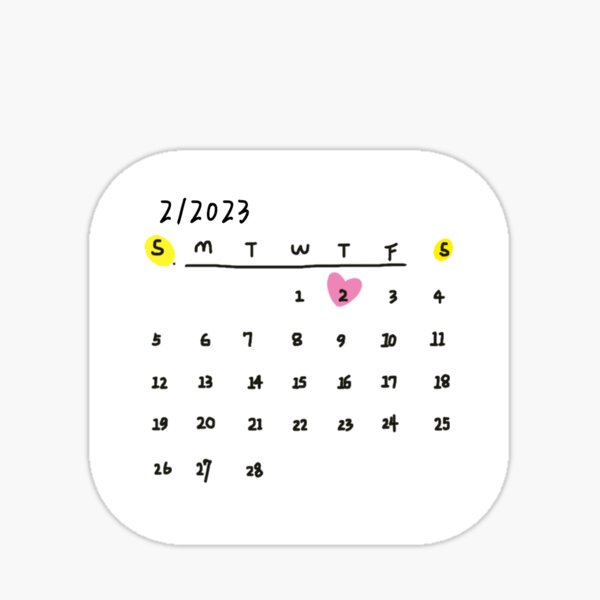 "February 2, 2023 is our day together Important days" Sticker for Sale ...