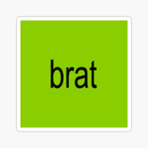 "Charli xcx BRAT merch " Sticker for Sale by pleasebuystuff | Redbubble