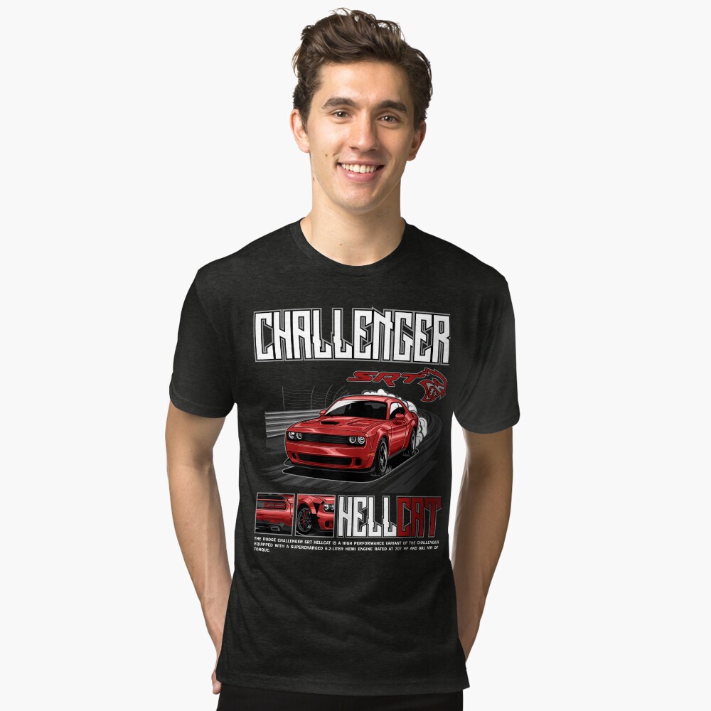"Challenger SRT Hellcat" Essential T-Shirt for Sale by idrdesign | Redbubble