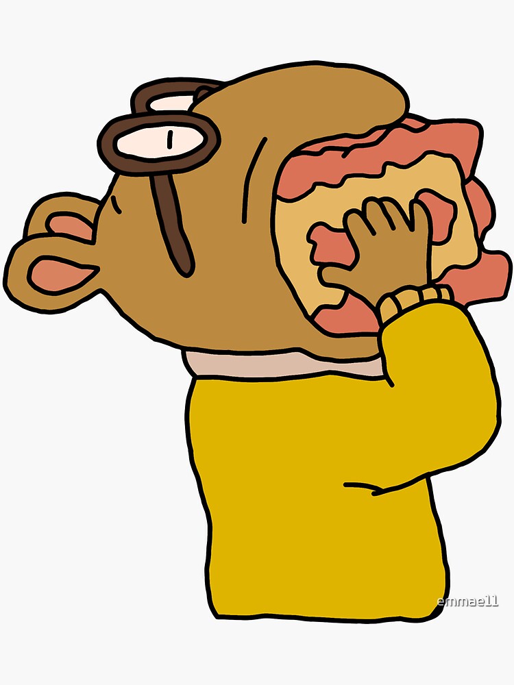 "Arthur TV Eating Cake " Sticker for Sale by emmae11 | Redbubble