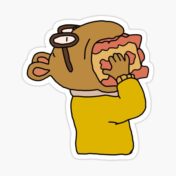 "Arthur TV Eating Cake " Sticker for Sale by emmae11 | Redbubble