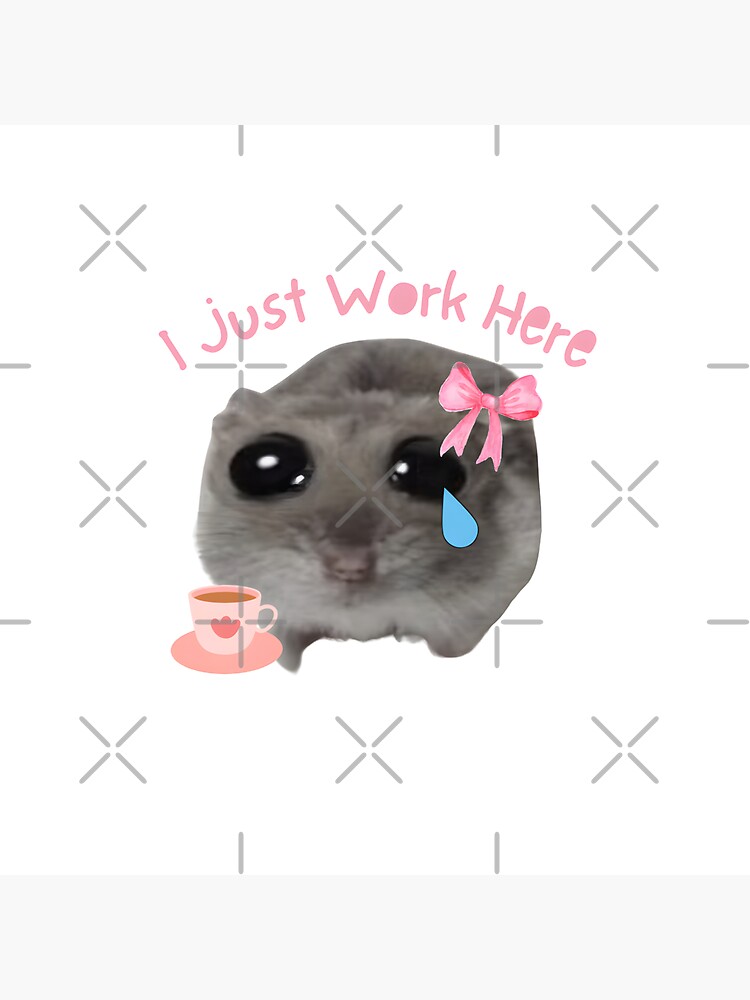 "Sad Hamster Meme" Sticker for Sale by beyonce gigi | Redbubble