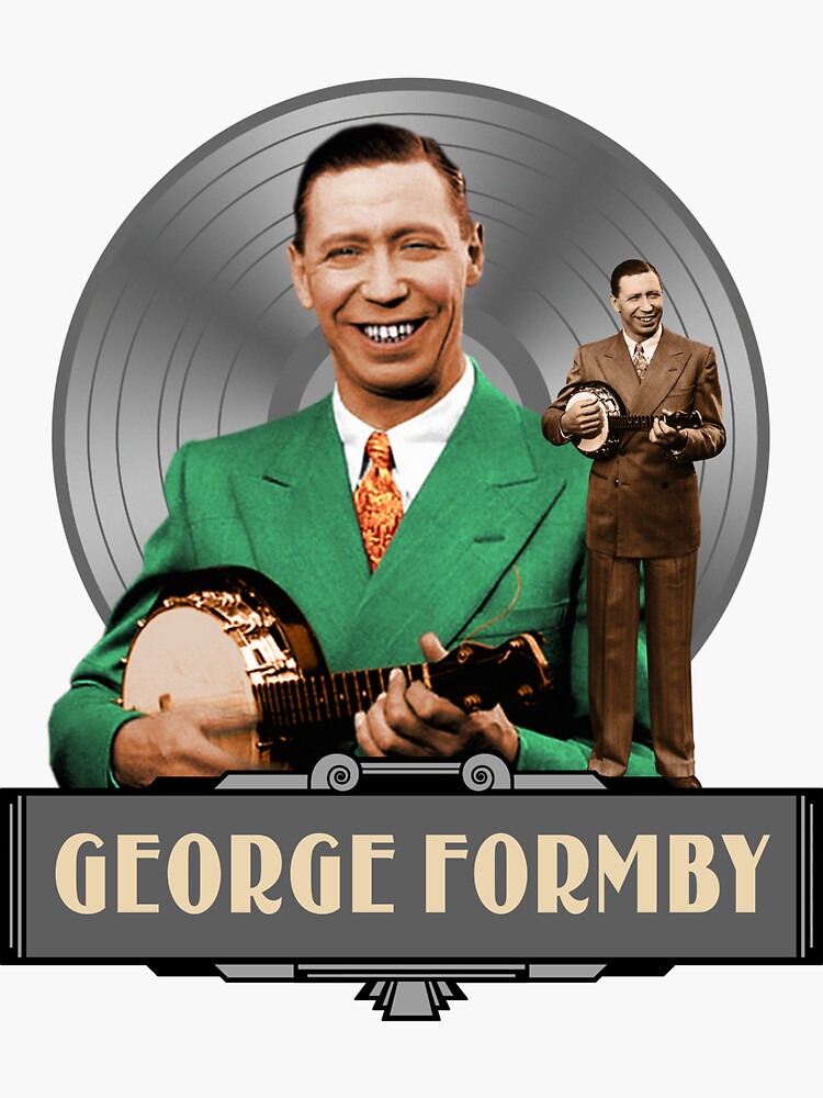 "George Formby - The Good Old Days" Sticker for Sale by TIGERDAVER ...