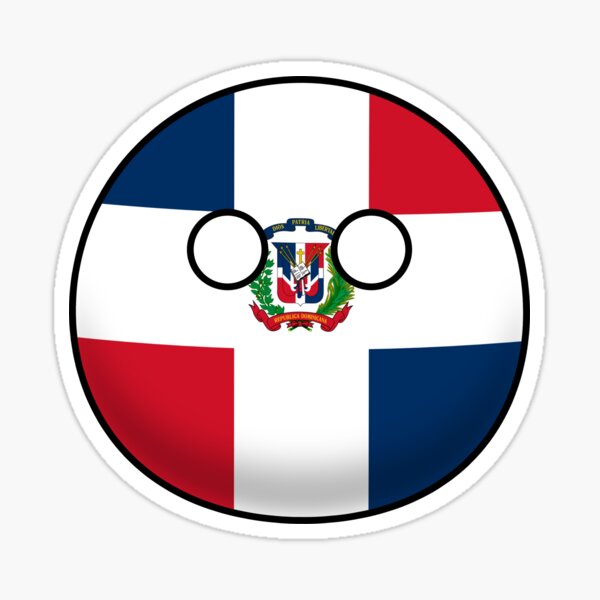 "Dominican Republic Countryball" Sticker for Sale by Candie-Shop ...