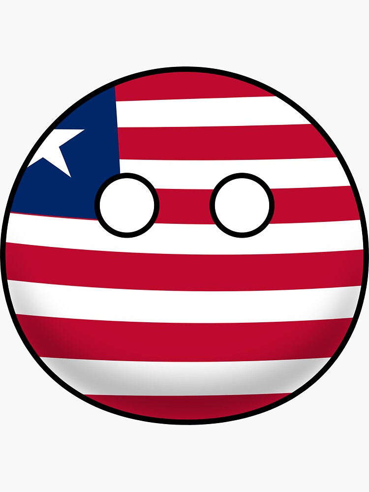 "Liberia Countryball" Sticker for Sale by Candie-Shop | Redbubble