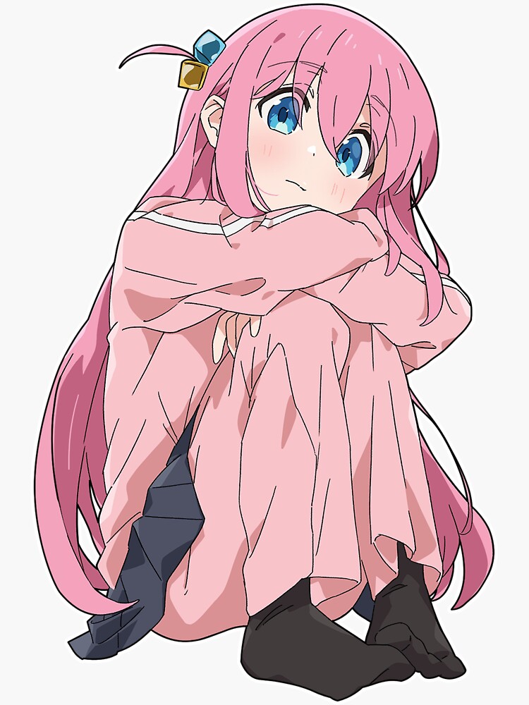 "Hitori Gotoh Bocchi The Rock " Sticker for Sale by ingfo | Redbubble