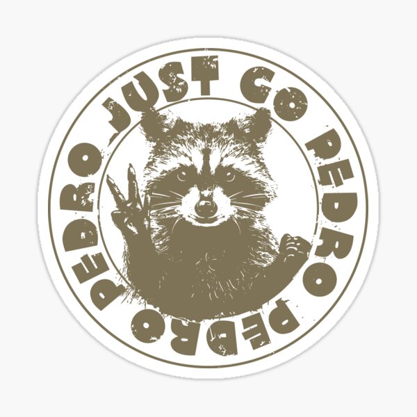 "Viral Pedro Pedro Pedro Dancing Rave Racoon " Sticker for Sale by ...