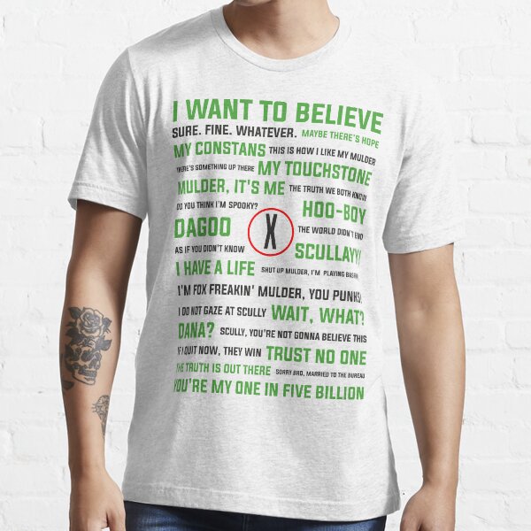 "The X-Files Quotes - UNIQUE!" T-shirt for Sale by emigiea | Redbubble ...