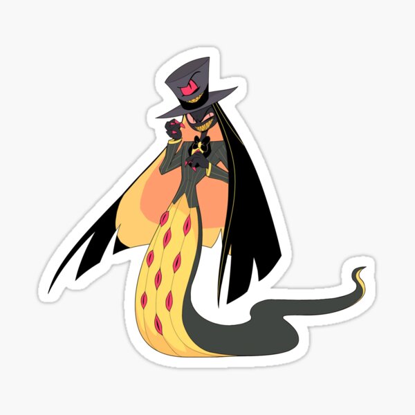 "Sir Pentious - Hazbin Hotel" Sticker for Sale by Aqsa-manzoor | Redbubble