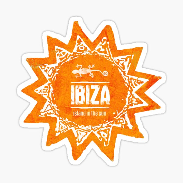 "ibiza - island in the sun" Sticker for Sale by Periartwork | Redbubble