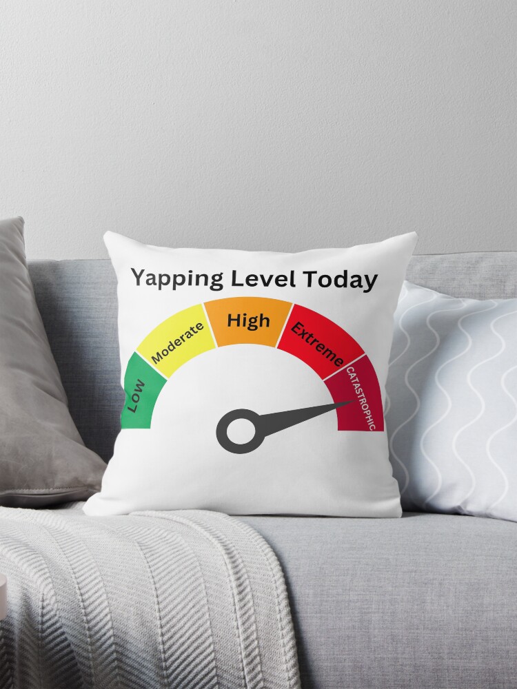 "professional yapper yapping level meter funny meme" Sticker for Sale by shofi46 | Redbubble