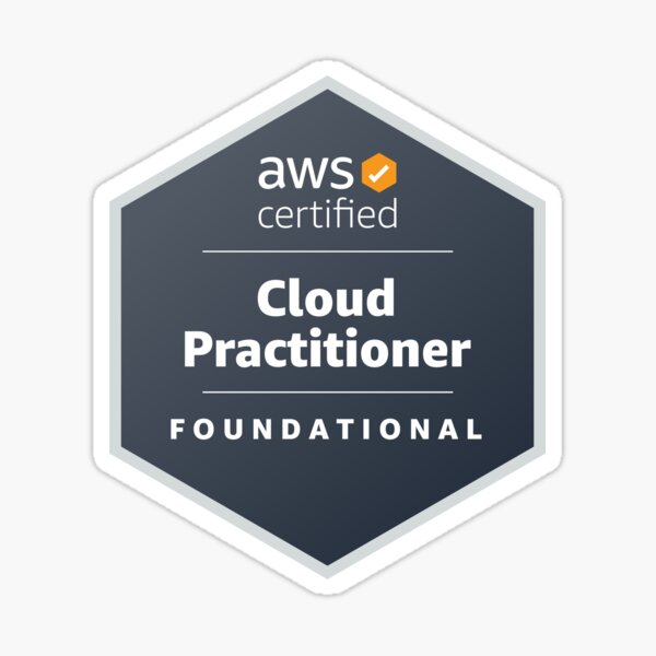 "AWS Certified Cloud Practitioner Badge" Sticker for Sale by burak-kp ...