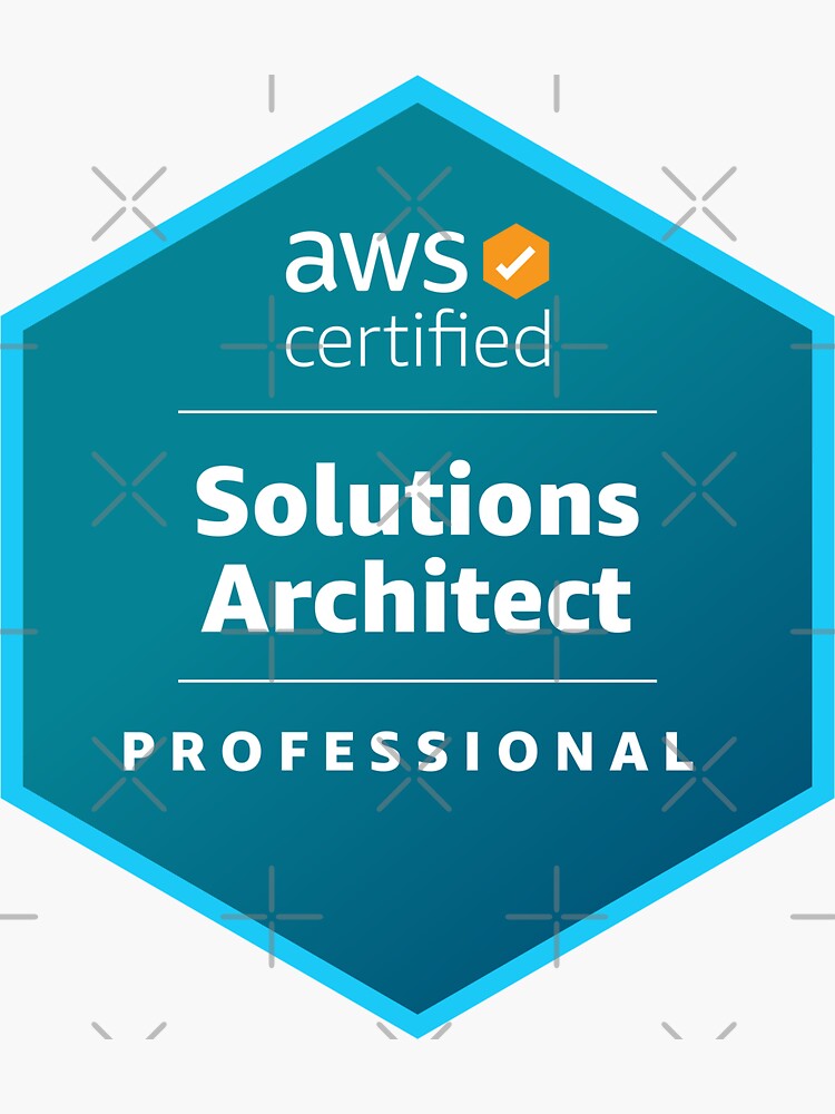 "AWS Certified Solutions Architect Professional Badge" Sticker for Sale ...