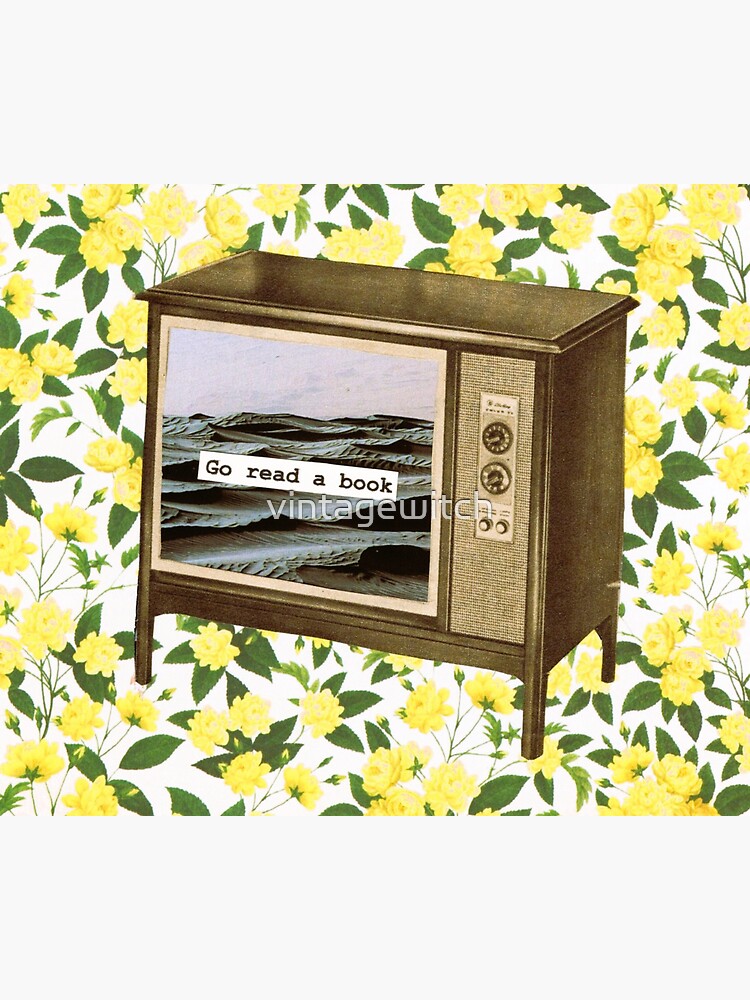 "Go read a book " Sticker for Sale by Hannah Anderson | Redbubble