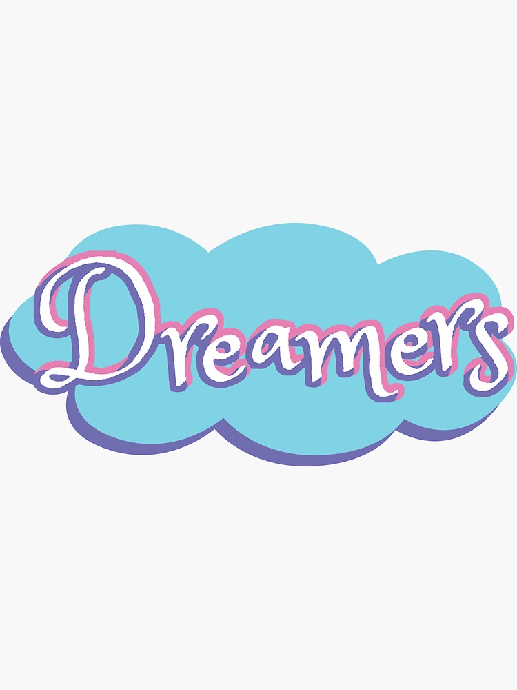 "Dreamers Logo" Sticker for Sale by Nessabee | Redbubble