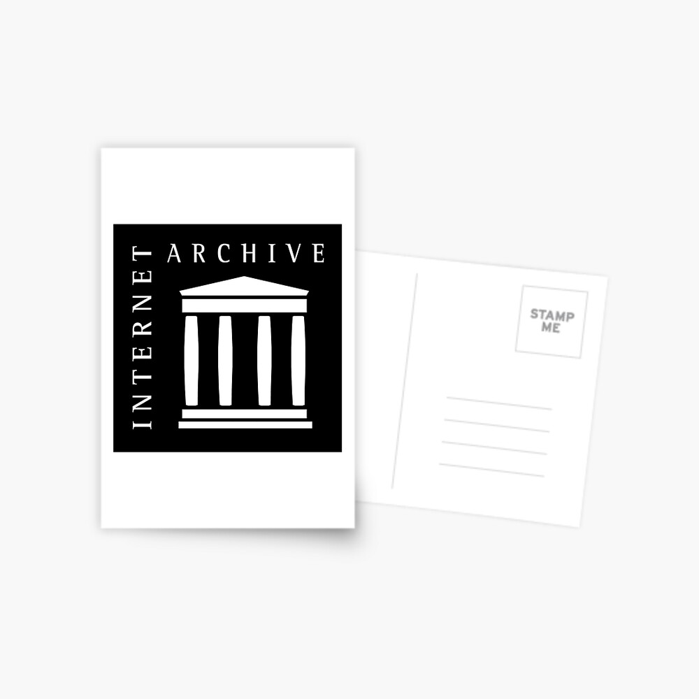 "internet archive logo! " Sticker for Sale by grrlonline | Redbubble