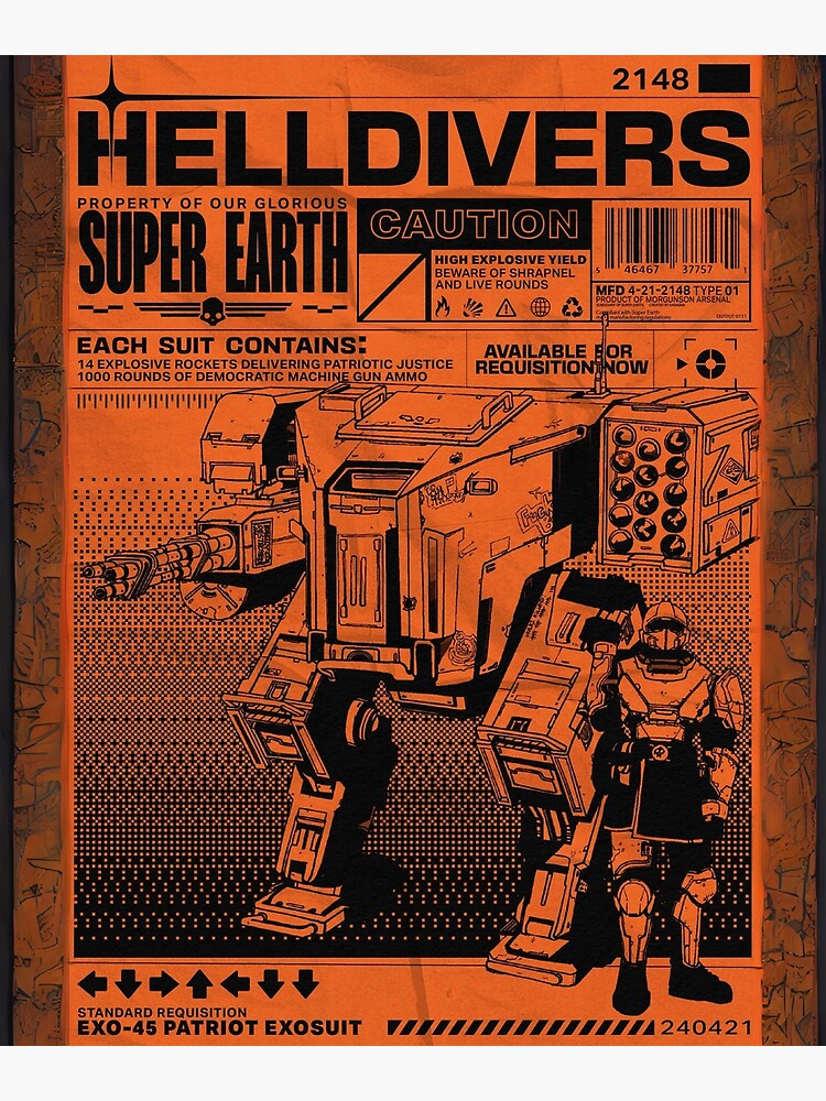 "Helldivers" Poster for Sale by Lmeskhout Art | Redbubble