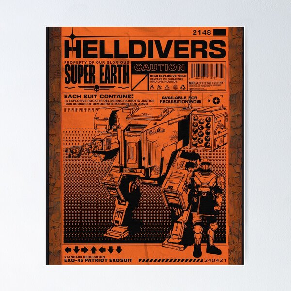 "Helldivers" Poster for Sale by Lmeskhout Art | Redbubble