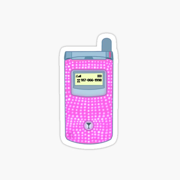 "satc inspired flip phone" Sticker for Sale by maedwithl0ve | Redbubble