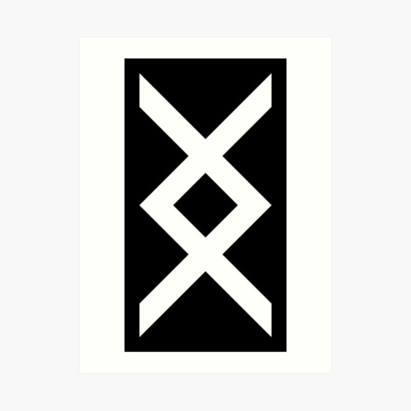 "INGUZ Rune " Art Print for Sale by FireWolfNath | Redbubble