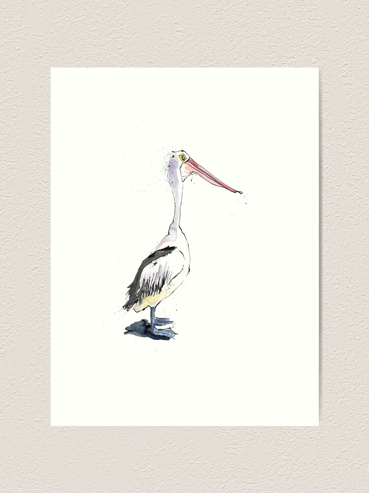 "Crazy Pelly! - A Pelican illustration" Art Print for Sale by LuciPower ...