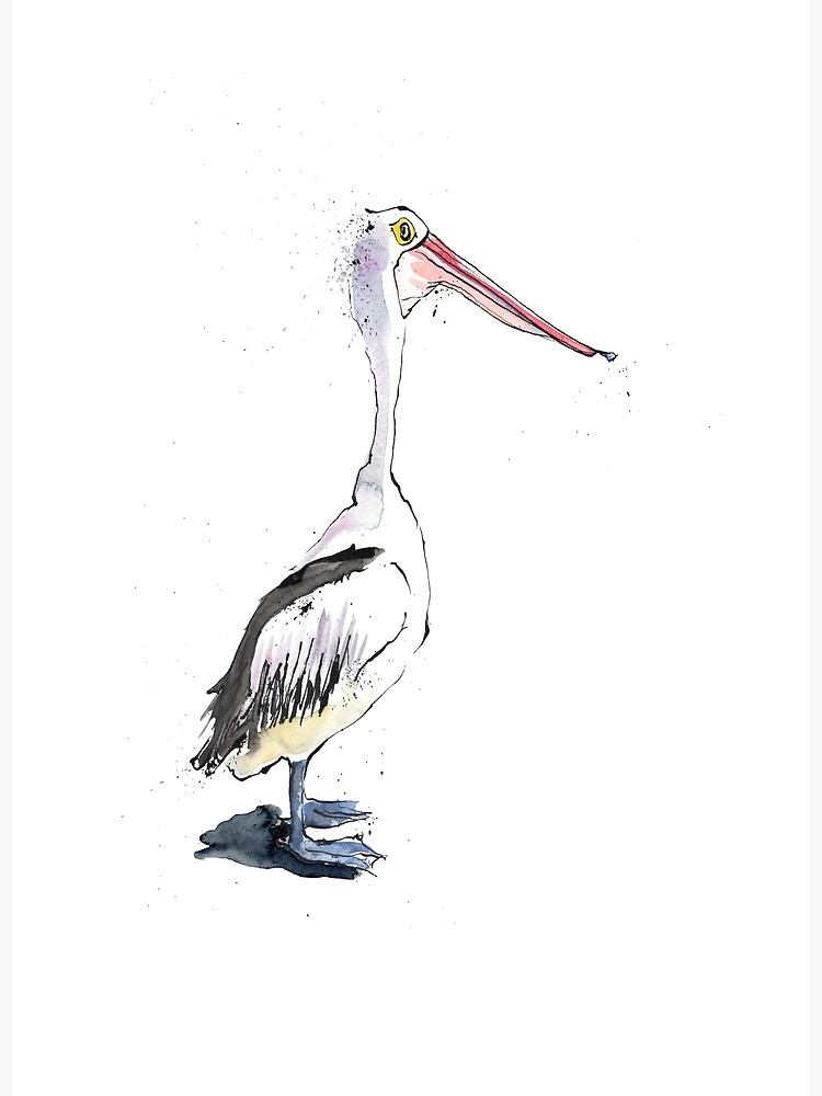 "Crazy Pelly! - A Pelican illustration" Art Print for Sale by LuciPower ...